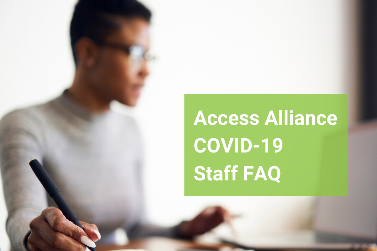 Access Alliance COVID-19 Staff FAQ | ONN Resource Centre