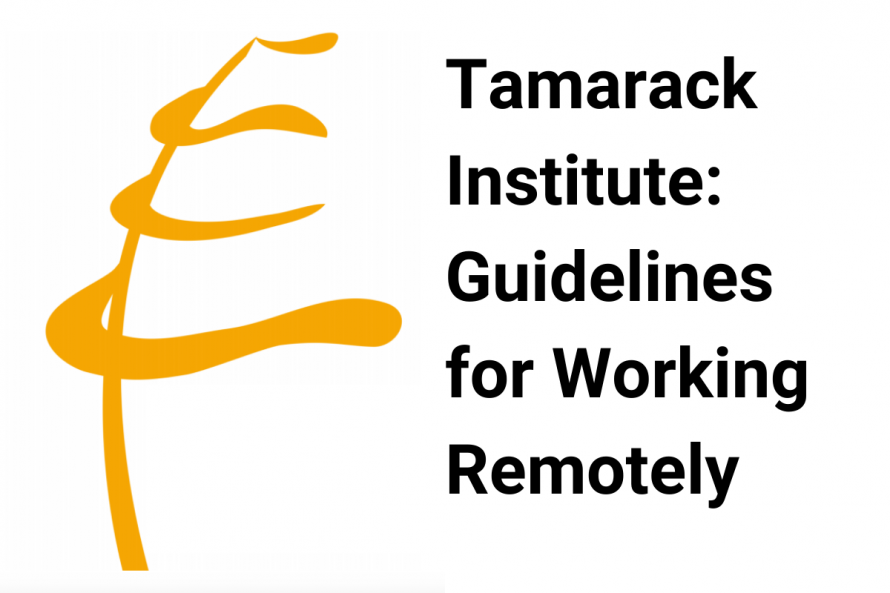 Tamarack Institute Guidelines for Working Remotely | ONN Resource Centre