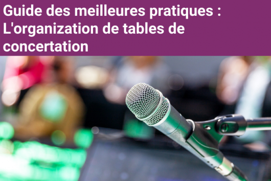 Guide des meilleures pratiques : l'organisation de tables de ...