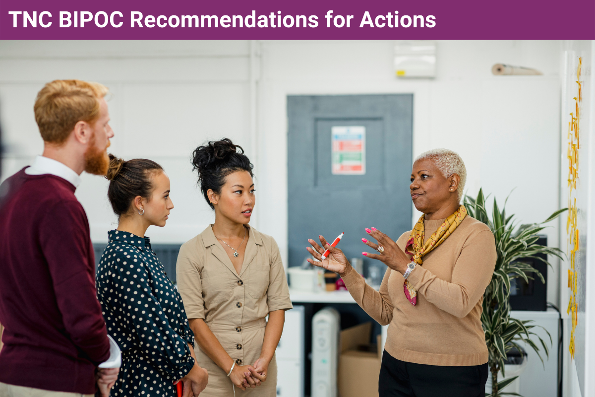 TNC BIPOC Recommendations for Actions | ONN Resource Centre